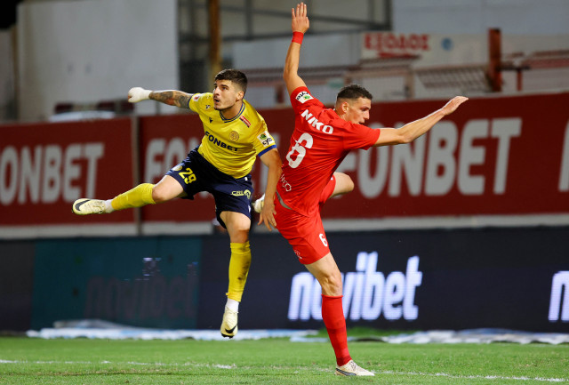 Στιγμιότυπα Σαλαμίνα - ΑΕΛ 1-1 [4η αγωνιστική Β’ Φάσης - 11/03/2024 ...